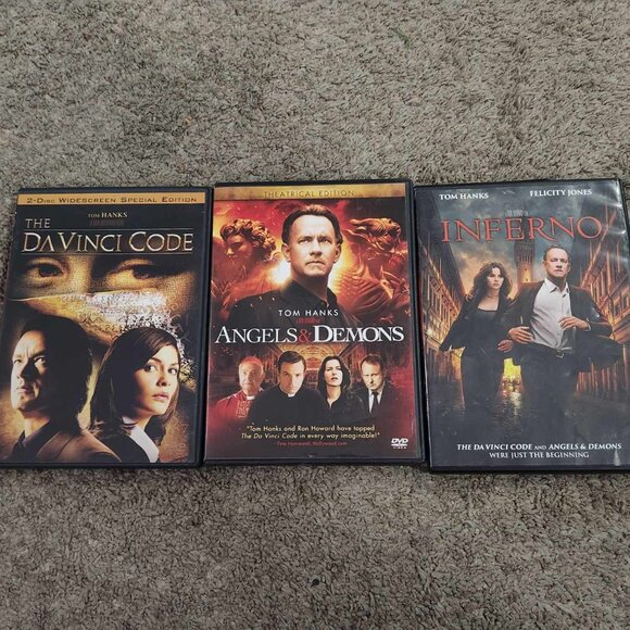 Media | The Davinci Code Trilogy Dvd Lot | Poshmark